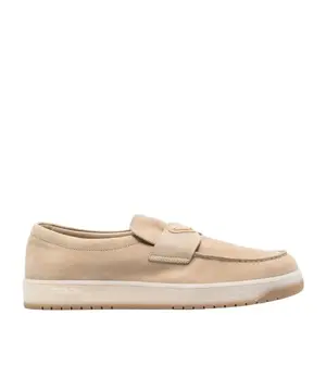 Prada Triangle Logo Loafers - Hazel