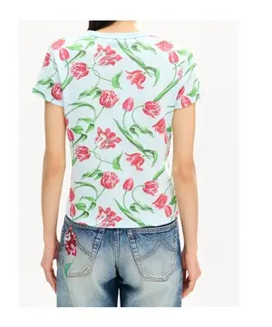 Kenzo Tulip Print Cotton T-shirt
