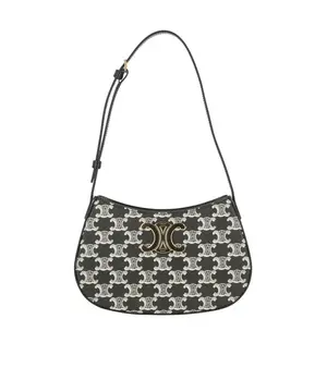 Celine Medium Tilly Bag In Triomphe Canvas
