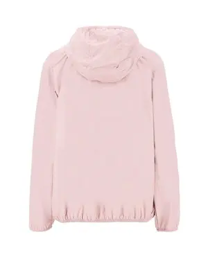 Moncler Logo Patch Hooded Jacket - Pink