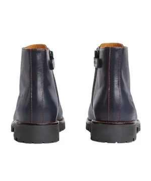 Gucci Logo-embossed Leather Boots