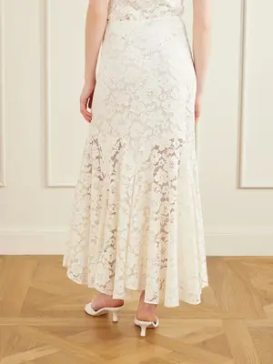 Rixo Lace Midi Skirt
