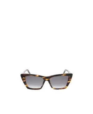 Saint Laurent Saint Laurent Mica Square Sunglasses Gray