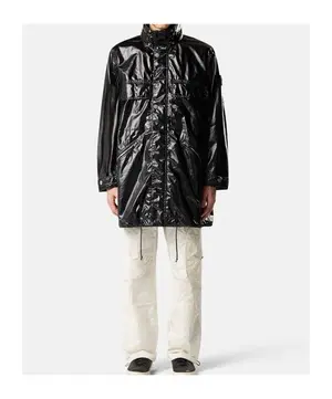 Stone Island Long Sleeve Jacket With Hidden Hood And Drawstring Hem