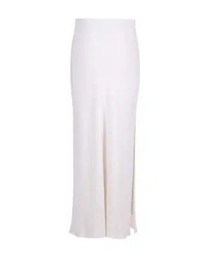 Brunello Cucinelli Side Slit Midi Skirt - No