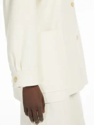 Max Mara Eligio Single-breasted Coat - White