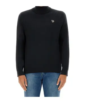 Paul Smith Zebra Badge Roll Neck Jumper
