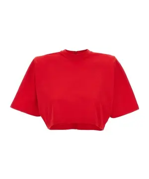 Pinko Crewneck Cropped T-shirt