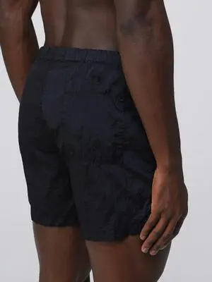 Stone Island Logo Patch Drawstring Swim Shorts - Blue