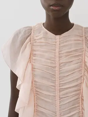 Chloé Ruffled Ruched Top