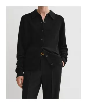 TOTEME Button-up Knitted Shirt With Lapel