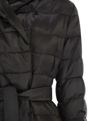 Max Mara Novef Quilted Down Coat - Black