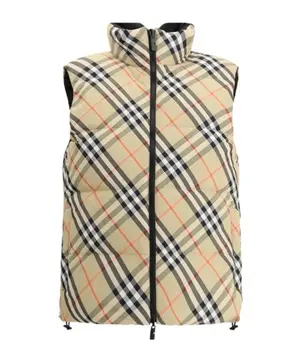 Burberry Checked Reversible Down Vest