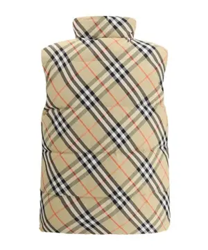 Burberry Checked Reversible Down Vest