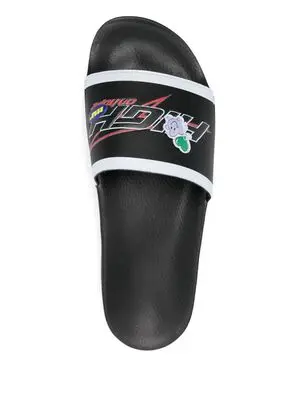 Martine Rose Open Toe Graphic Slides