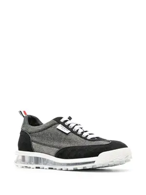 Thom Browne Tech Runner Lace-up Sneakers - Medium Gray