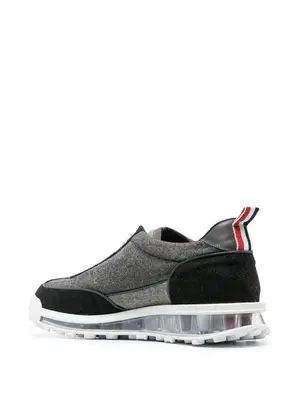 Thom Browne Tech Runner Lace-up Sneakers - Medium Gray