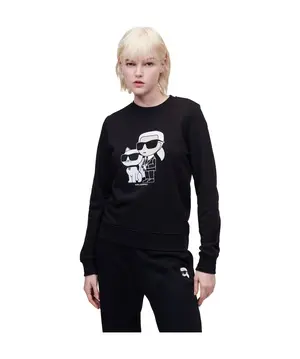 Karl Lagerfeld Collared Sweatshirts Hoodies For Women
