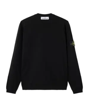 Stone Island Crew Neck Knitwear - Black