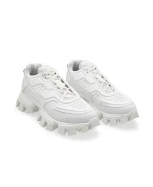 Prada Cloudbust Thunder Technical Fabric Sneakers - White