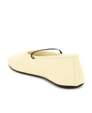 THE ROW Logo Ballerina Flats