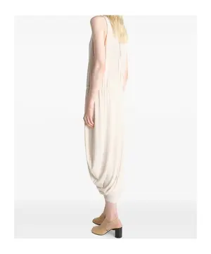 LEMAIRE Sleeveless Draped Asymmetric Midi Dress - No