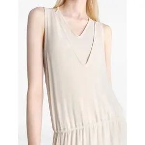 LEMAIRE Sleeveless Draped Asymmetric Midi Dress - No