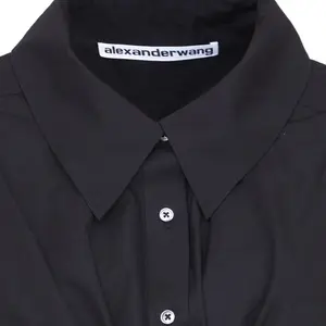 Alexander Wang Tie-fastening Cropped Cotton Shirt