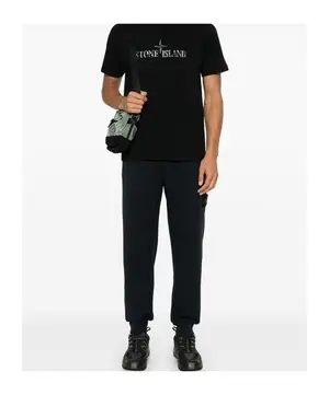 Stone Island Compass-motif Drawstring Track Pants