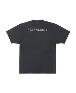 Balenciaga Large Fit T-shirt - Black