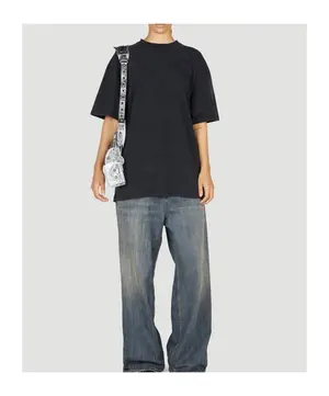 Balenciaga Large Fit T-shirt - Black