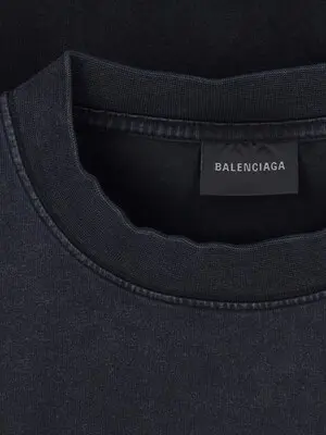 Balenciaga Large Fit T-shirt - Black