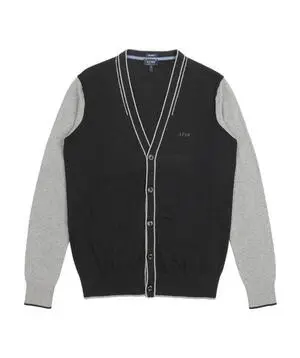 Emporio Armani Color-blocked Knitted Cardigan