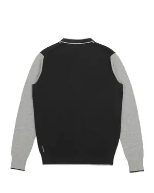 Emporio Armani Color-blocked Knitted Cardigan