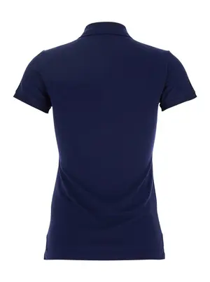 Polo Ralph Lauren Slim Fit Stretch Polo Shirt With Embroidered Logo - Navy Blue