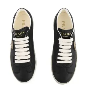 Prada Lace-up Sneakers With Perforated Details