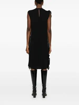 Prada Sable Crewneck Sleeveless Dress