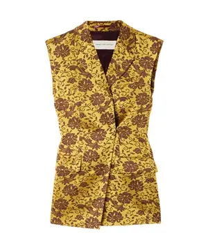 Dries Van Noten Floral Jacquard Vest