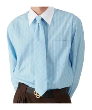 Casablanca Laurel Stripe Jacquard Shirt - Blue