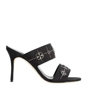 Manolo Blahnik Embellished Stiletto Sandals