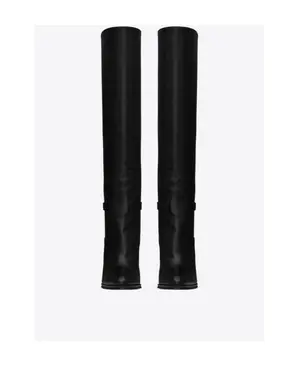 Saint Laurent Diane Almond Toe Boots - Black
