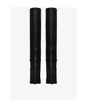 Saint Laurent Diane Almond Toe Boots - Black