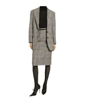 Dolce & Gabbana Single-breasted Glen Plaid Jacket