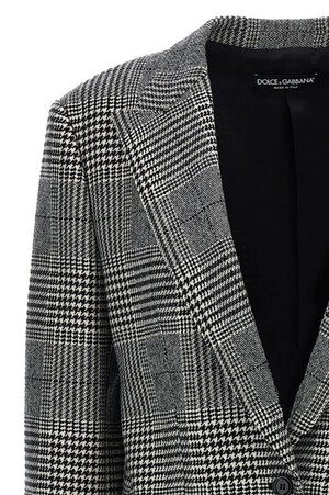 Dolce & Gabbana Single-breasted Glen Plaid Jacket