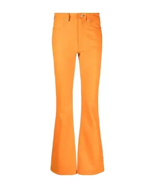 J.W.ANDERSON High-waisted Leather Boot-cut Trousers