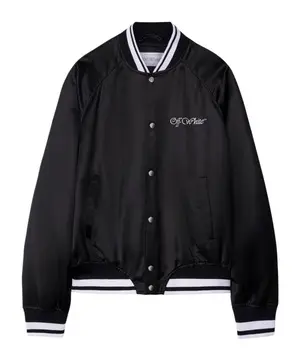 Off-white Straight Hem Jackets For Men