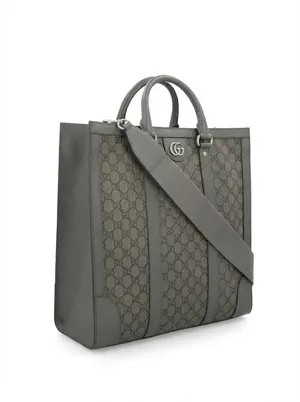 Gucci Ophidia Top Handle Bag - Gray And Black