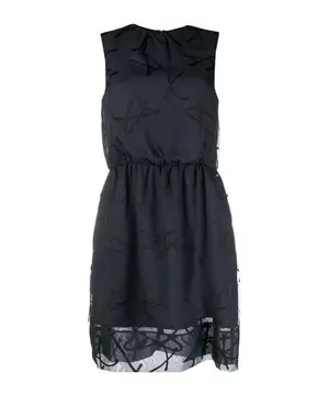 Armani Exchange Sleeveless Graphic Print Dress