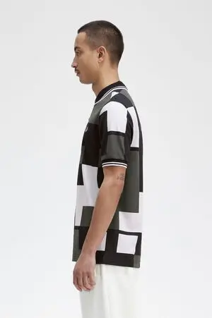 Fred Perry Pixel Printed Polo Shirt