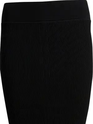 Rick Owens Ribbed High-waisted Skirt